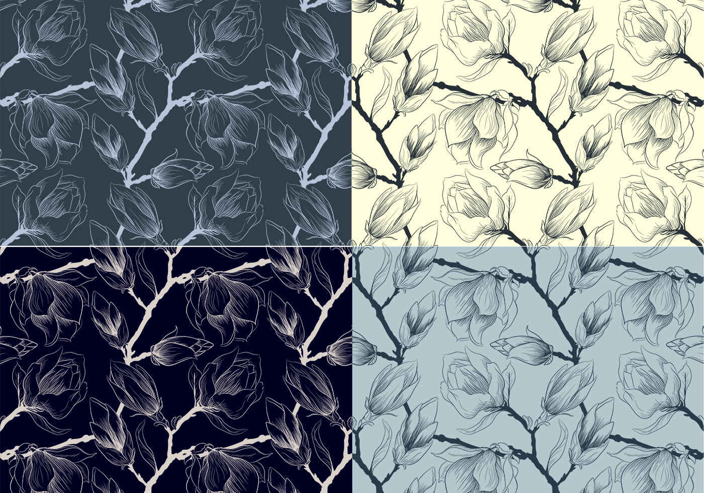 Sketched Floral Patterns - Free Photoshop Brushes at Brusheezy!