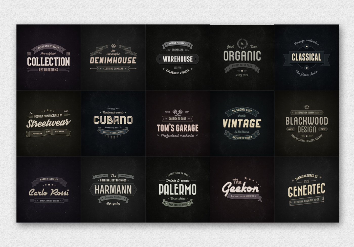 15 Vintage Badge Logo PSDs - Free Photoshop Brushes at Brusheezy!