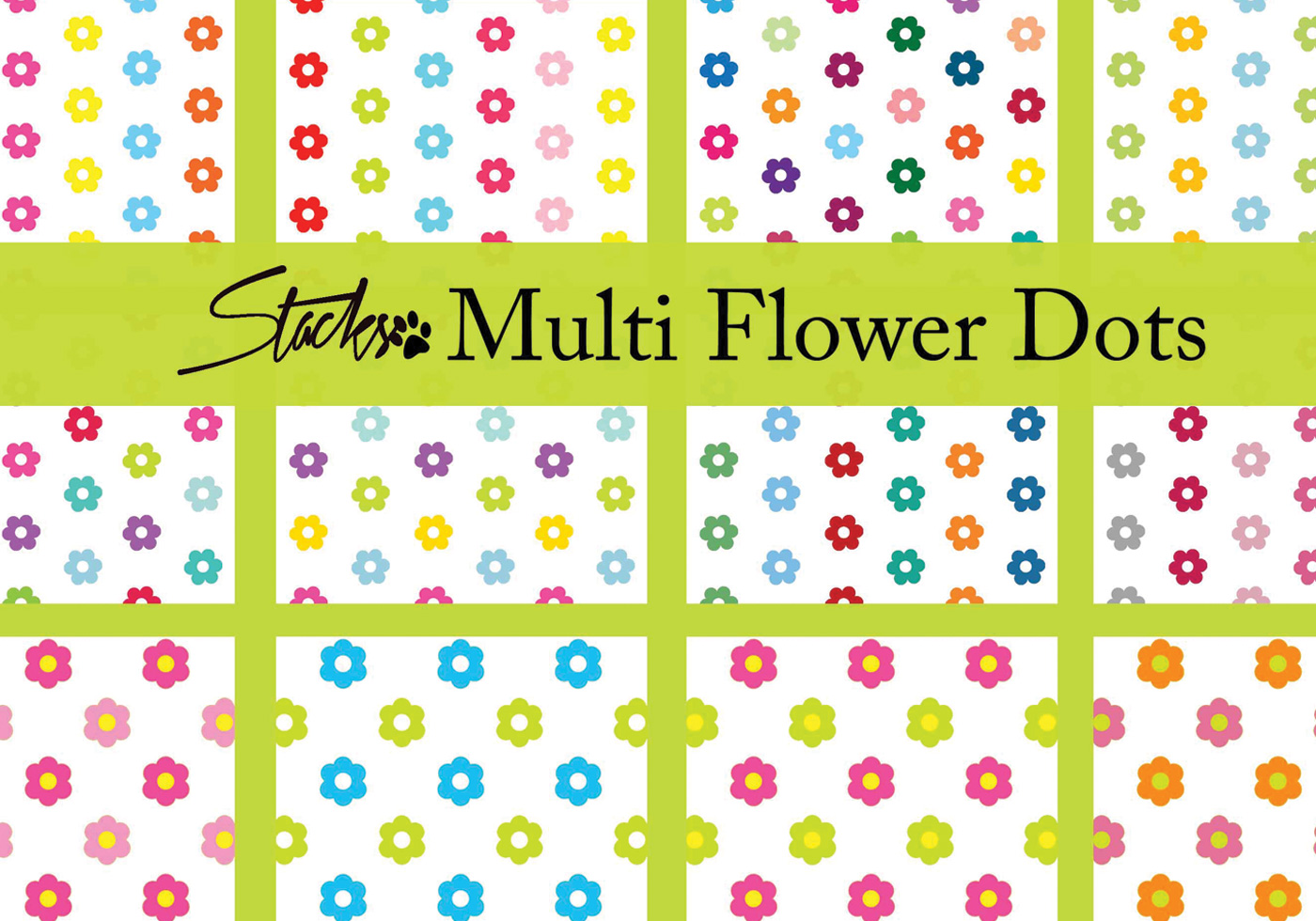Multicolor Flower Dot Patterns | Free Photoshop Patterns at Brusheezy!