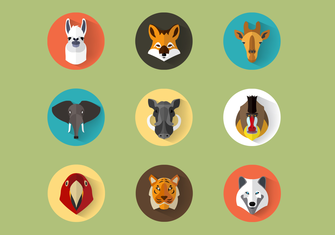 Animal Portraits PSD Set - Free Photoshop Brushes at Brusheezy!