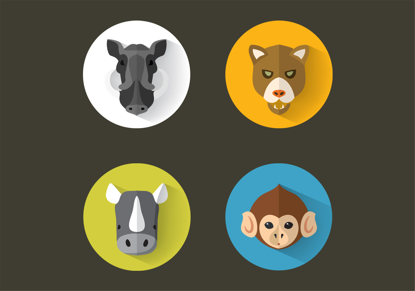Animal PSD Portraits Pack - Free Photoshop Brushes at Brusheezy!