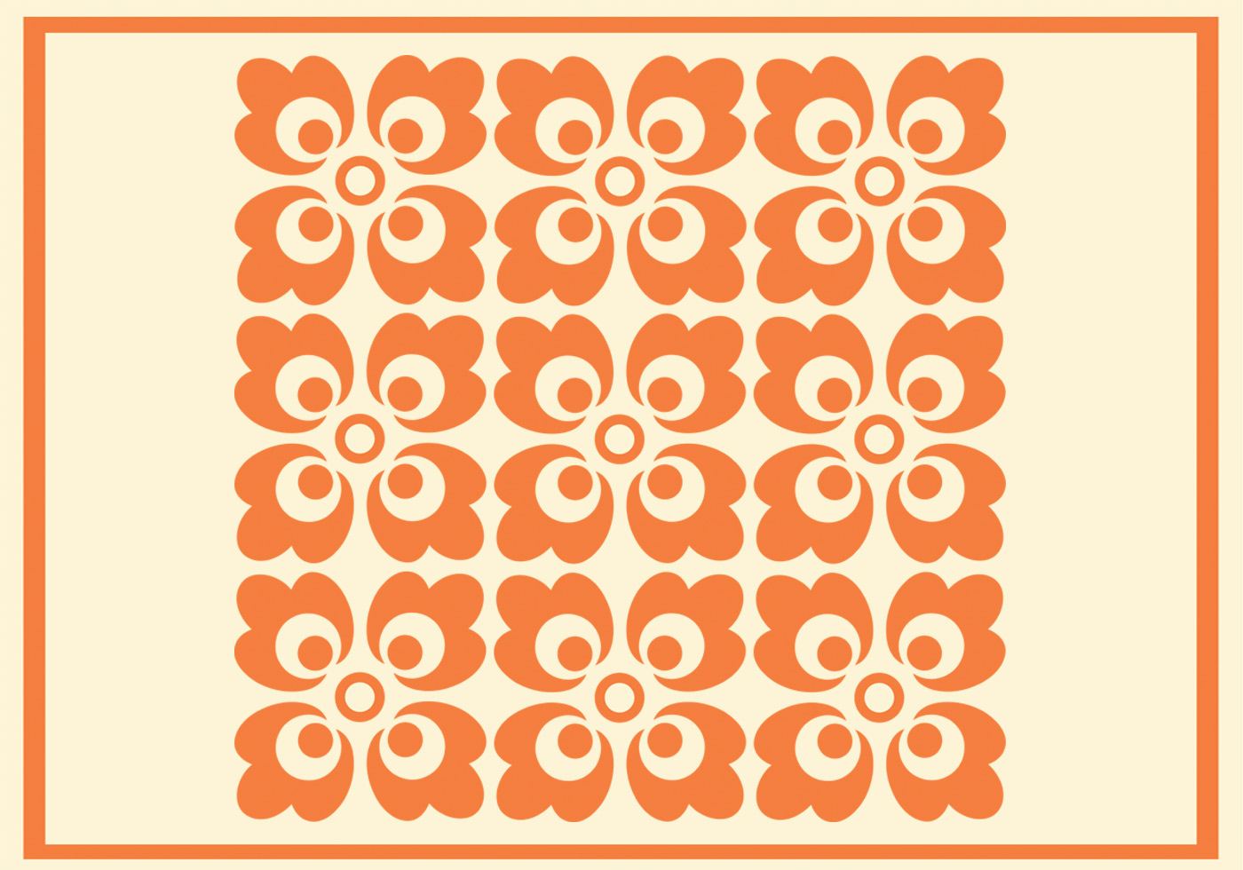 Orange Floral Photoshop Pattern - Free Photoshop Brushes at Brusheezy!