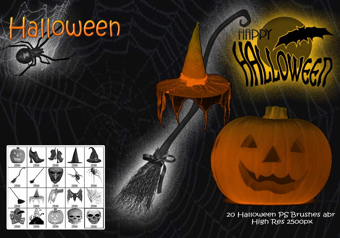 Halloween PS Brushes abr - Free Photoshop Brushes at Brusheezy!