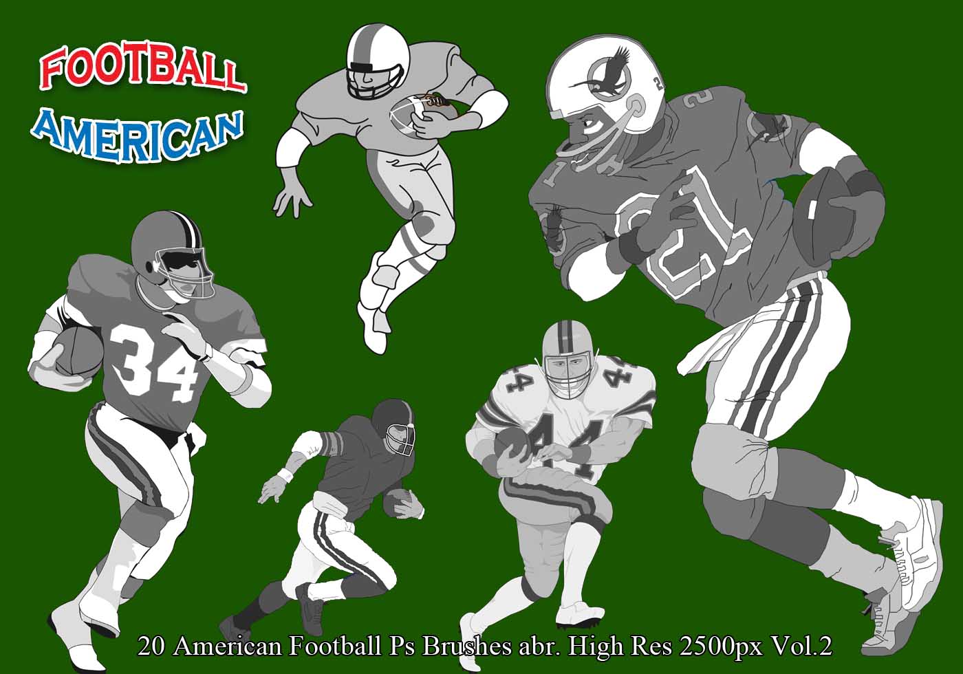 American Football Ps Brushes Vol.2 - Free Photoshop Brushes at Brusheezy!