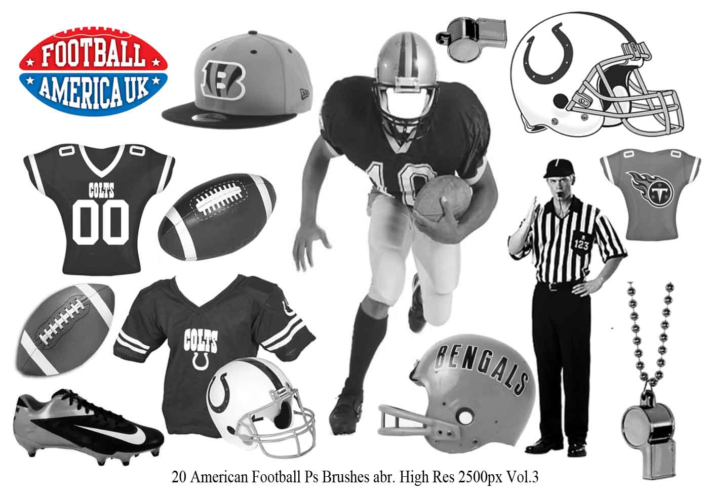 20 Football Ps Brushes abr. vol 3 - Free Photoshop Brushes at Brusheezy!