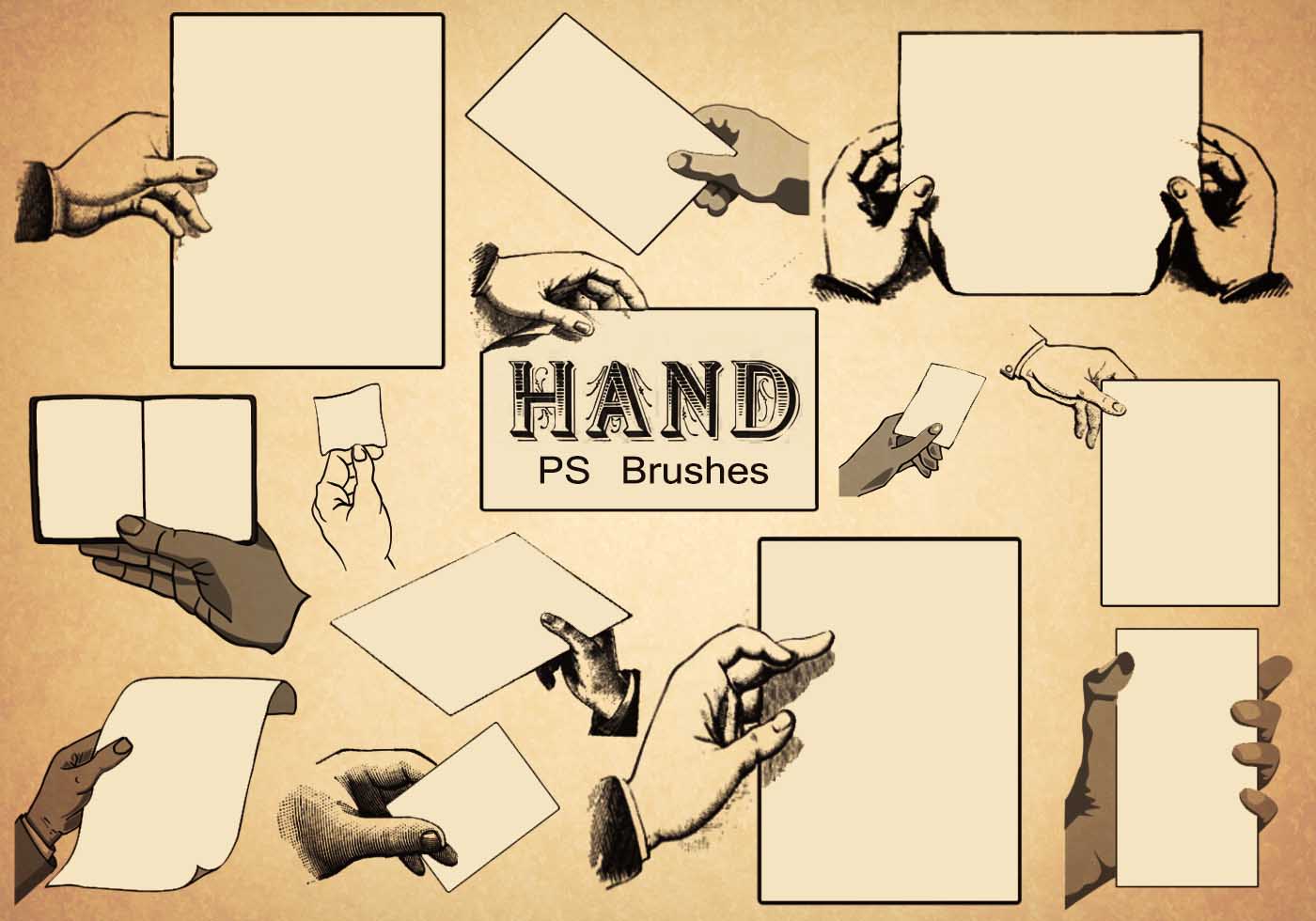 20 Hand PS Brushes abr.Vol.8 - Free Photoshop Brushes at Brusheezy!