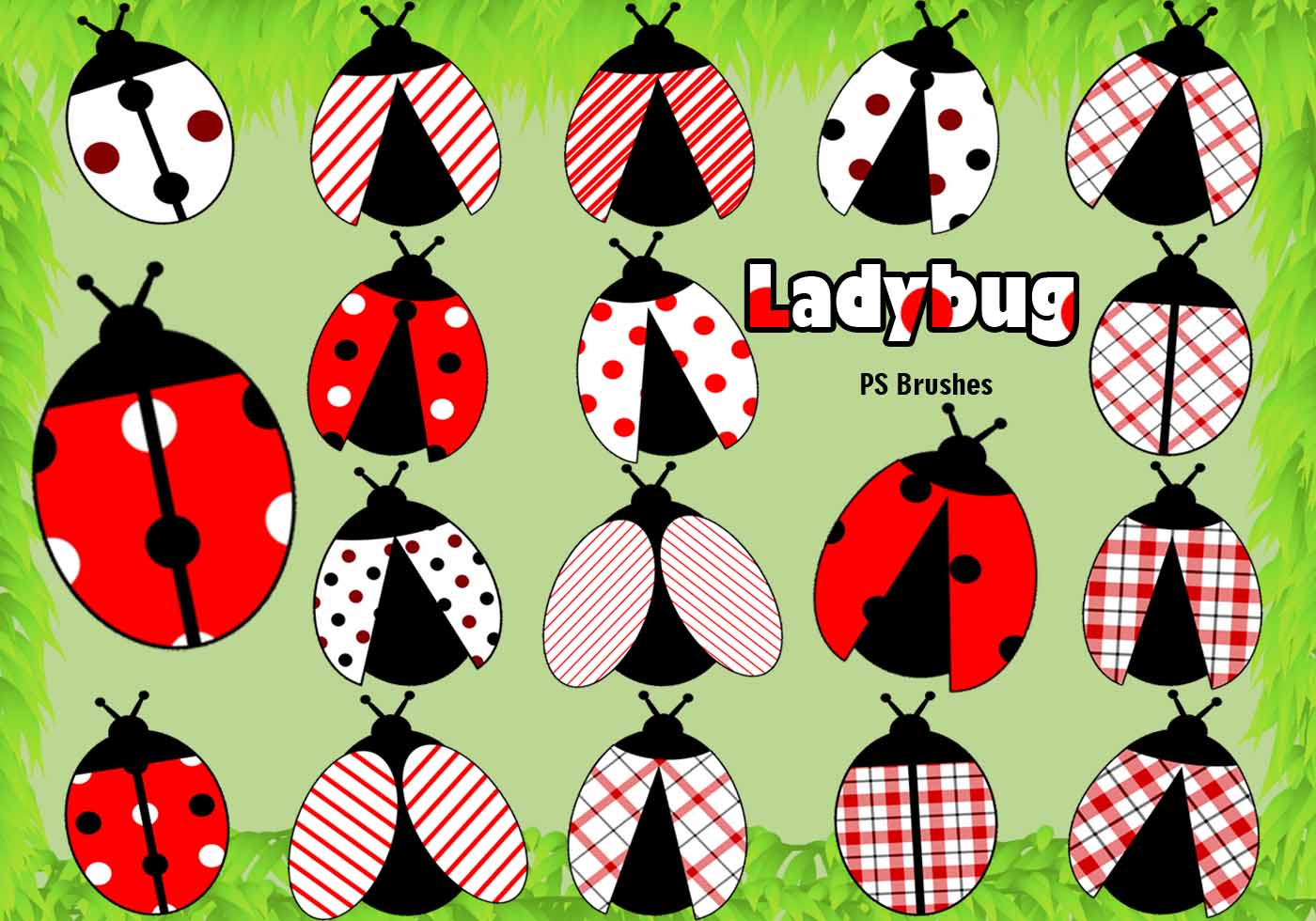 20 Ladybug PS Brushes abr.Vol.6 - Free Photoshop Brushes at Brusheezy!