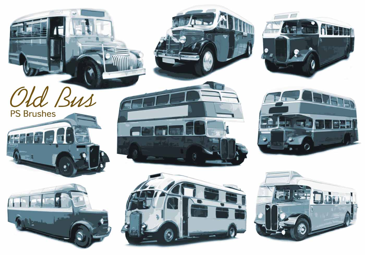 20 Old Bus Ps Brushes vol.6 - Free Photoshop Brushes at Brusheezy!