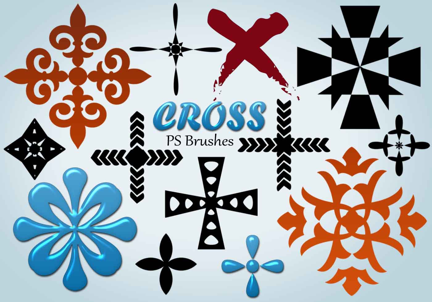 20 Cross PS Brushes abr.Vol.12 - Free Photoshop Brushes at Brusheezy!