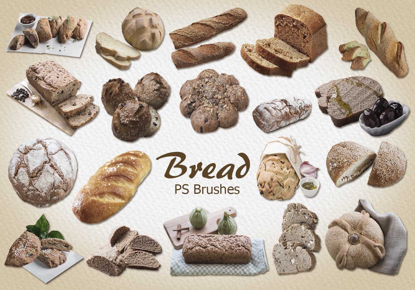 20 Bread PS Brushes.abr Vol.9 - Free Photoshop Brushes at Brusheezy!