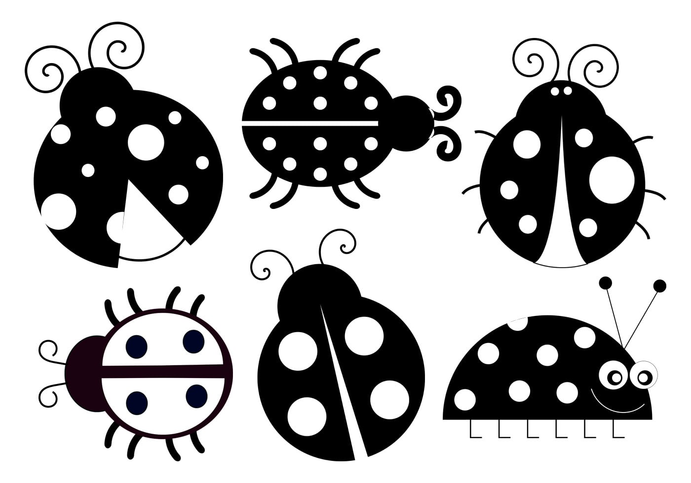Cute Ladybug Brushes Collection - Free Photoshop Brushes at Brusheezy!