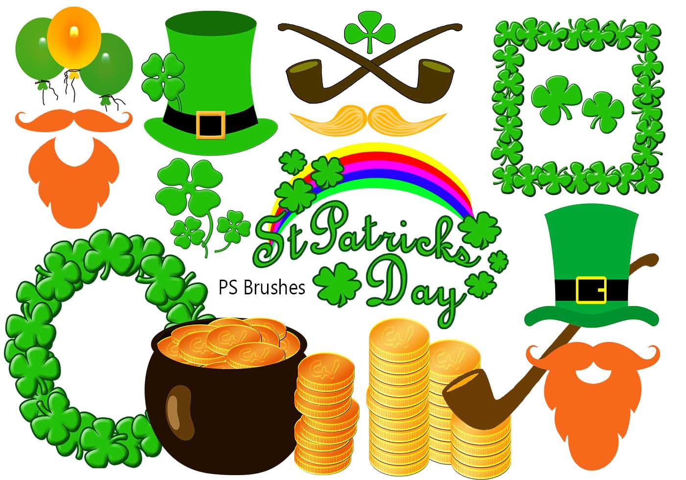 20 "St Patricks Day" PS Brushes abr.Vol.9 - Free Photoshop Brushes at ...