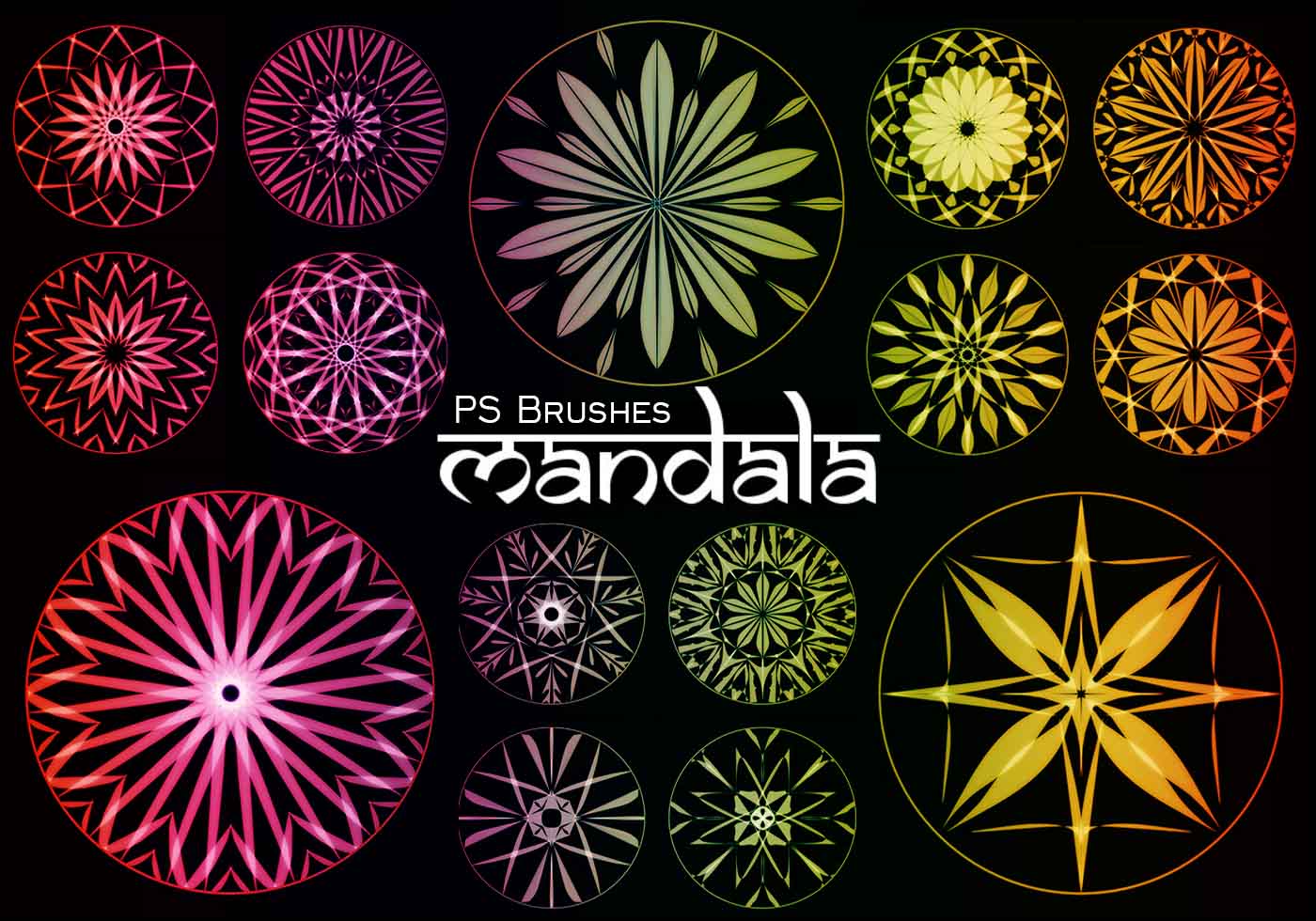 20 Mandala PS Brushes abr. vol.19 - Free Photoshop Brushes at Brusheezy!