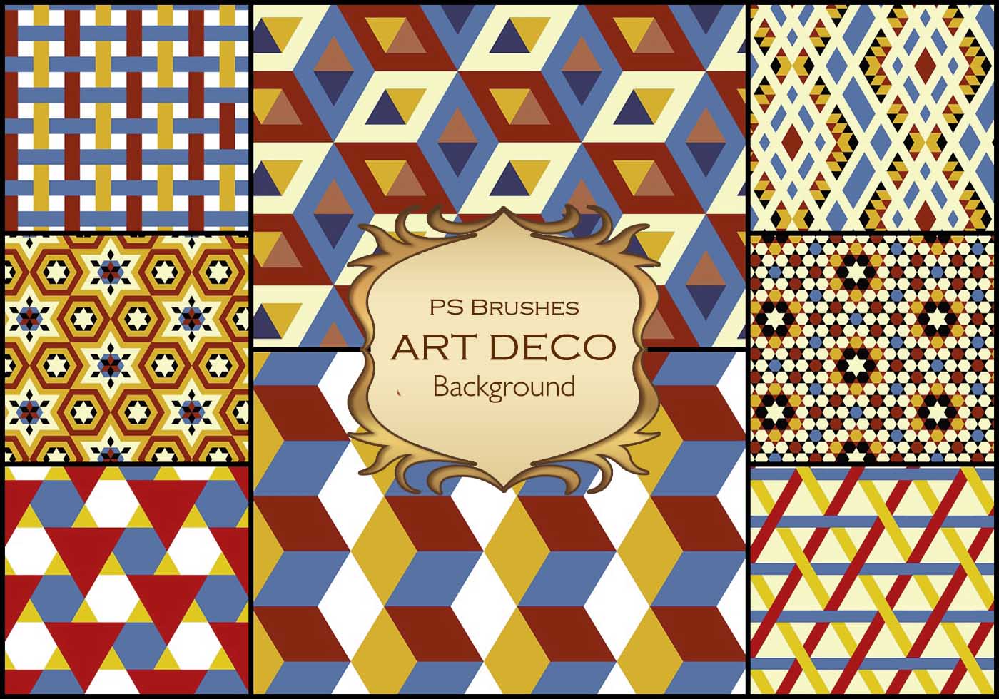 20 Art Deco Background PS Brushes.abr vol.6 - Free Photoshop Brushes at ...