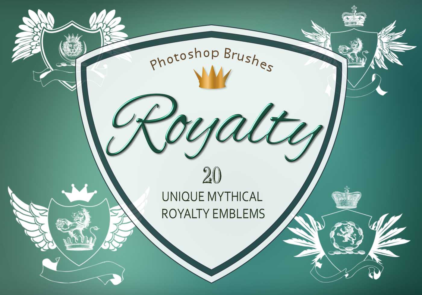 20 Royalty Emblem PS Brushes abr. vol.10 - Free Photoshop Brushes at ...
