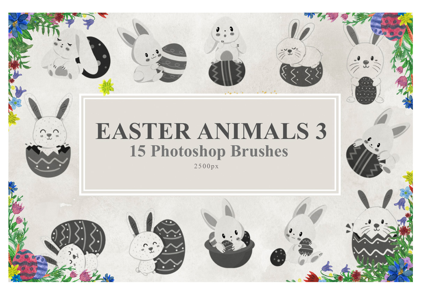 Easter Animals Photoshop Brushes3 - Free Photoshop Brushes at Brusheezy!