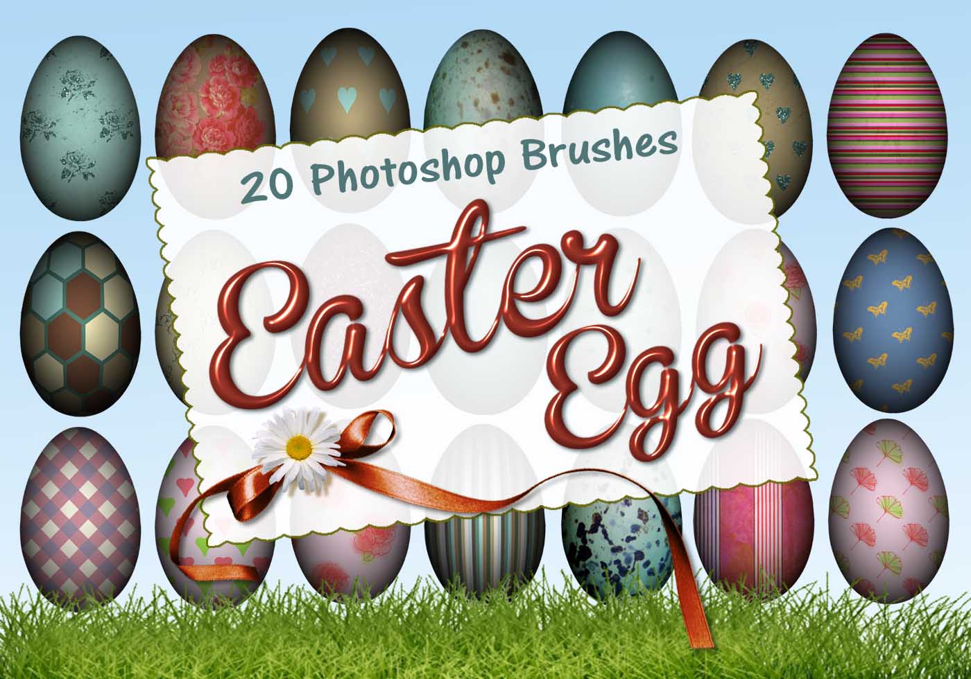 20 Easter Egg PS Brushes abr. vol.9 - Free Photoshop Brushes at Brusheezy!