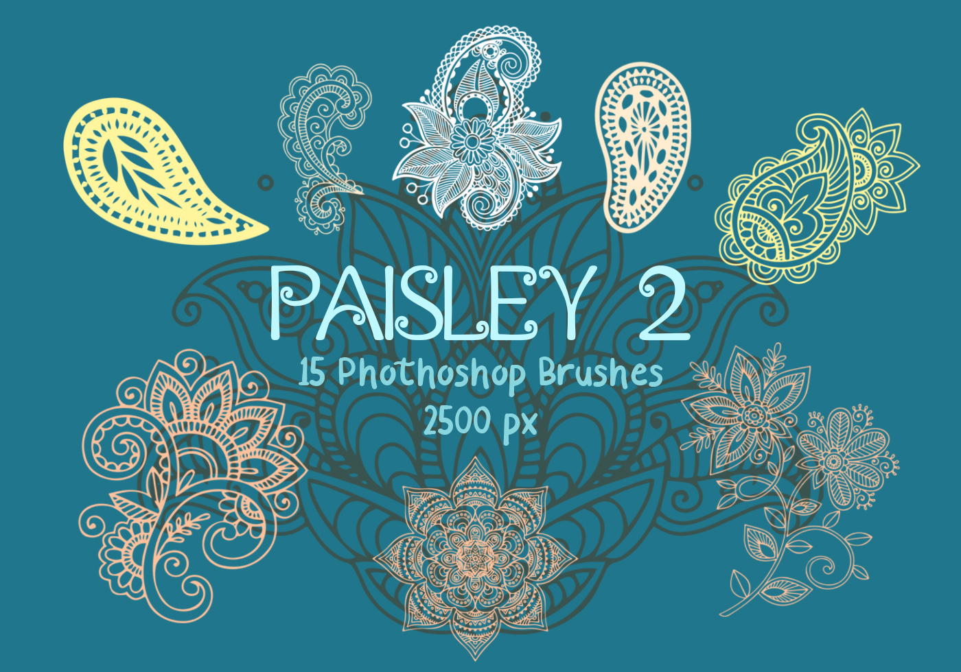 Paisley Photoshop Brushes 2 - Free Photoshop Brushes at Brusheezy!