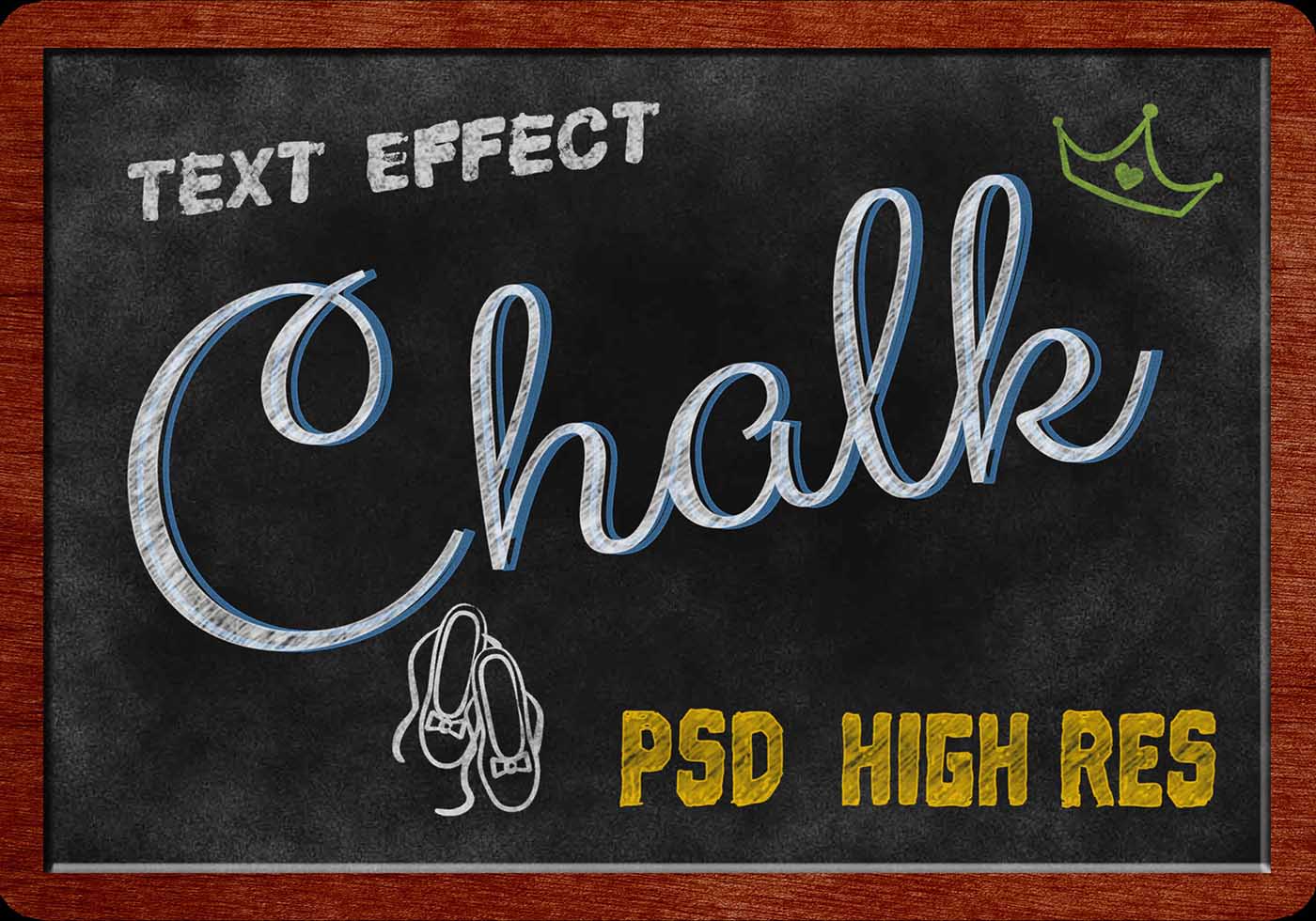 Chalk Text Effect PSD Free Photoshop Brushes At Brusheezy 