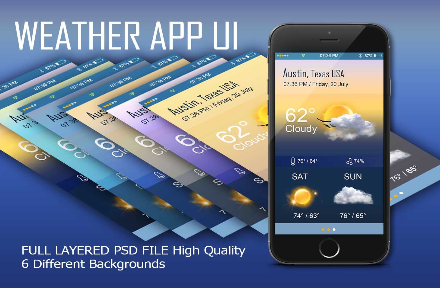 Weather App UI PSD - Free Photoshop Brushes at Brusheezy!