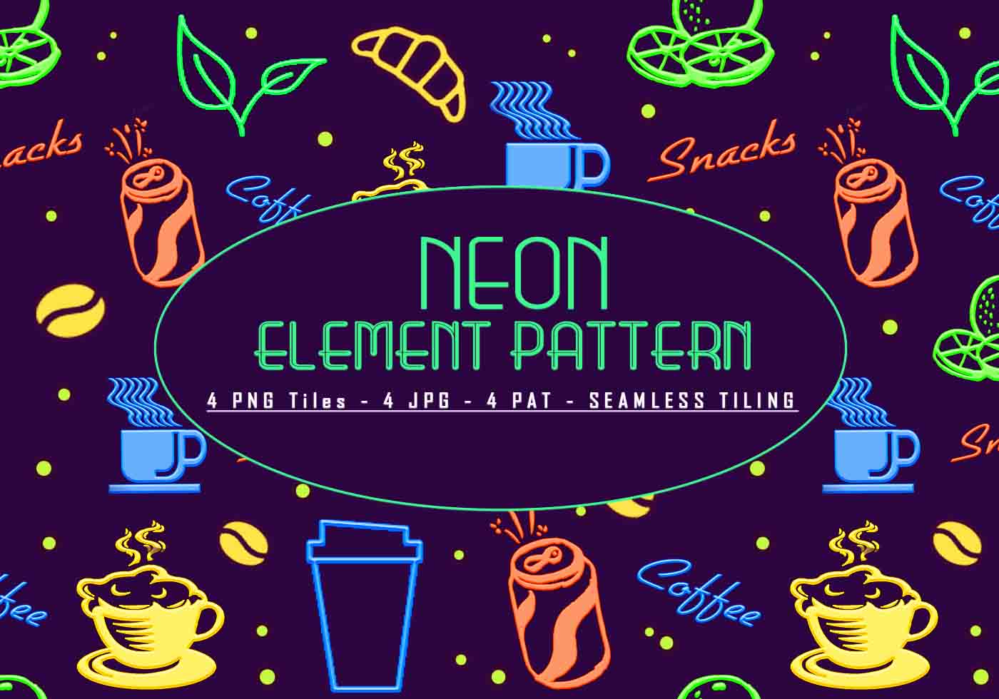 Neon Element Pattern - Free Photoshop Brushes at Brusheezy!