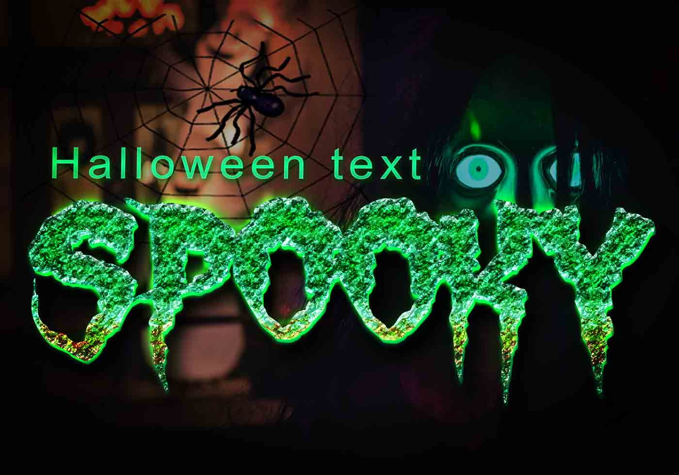 Spooky Halloween Text PSD - Free Photoshop Brushes at Brusheezy!