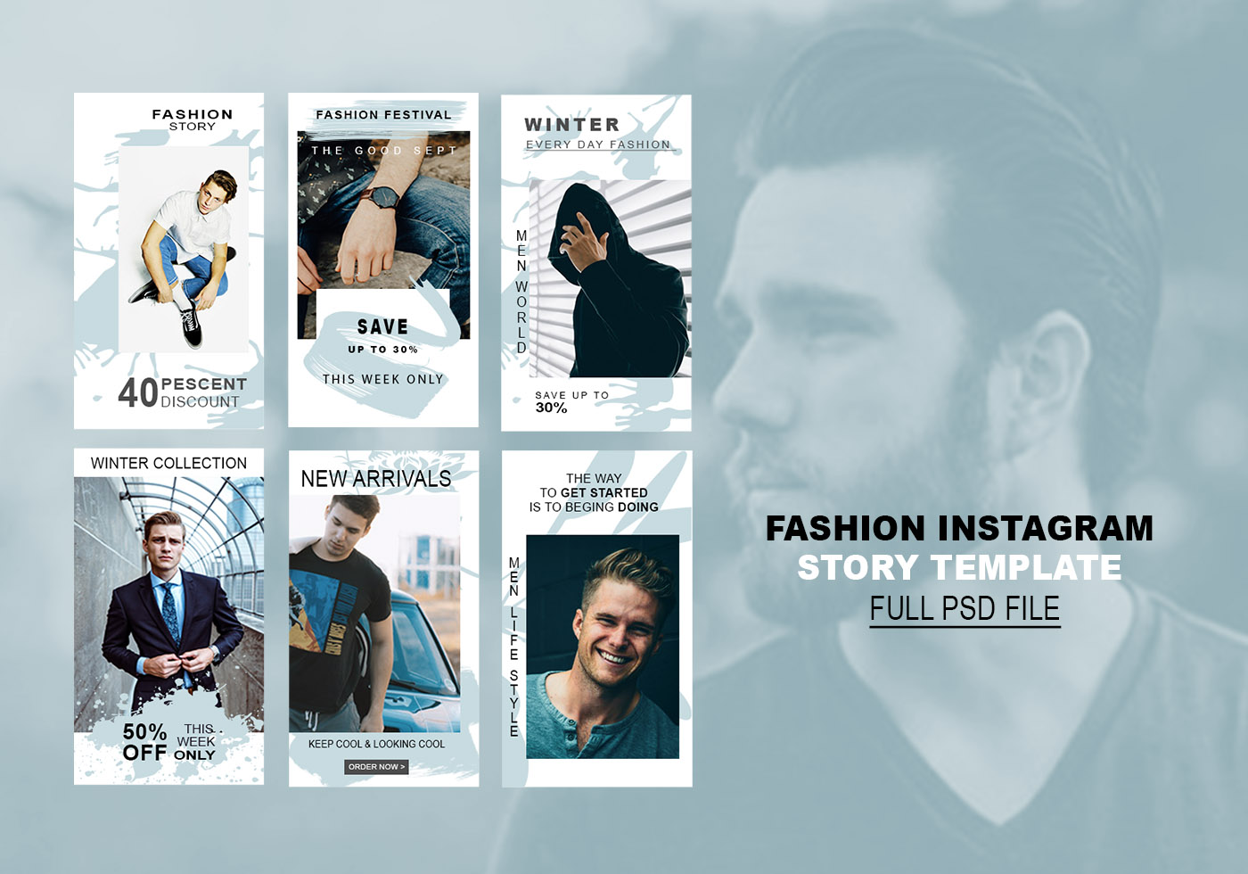 Fashion Instagram Story Template PSD - Free Photoshop Brushes at Brusheezy!