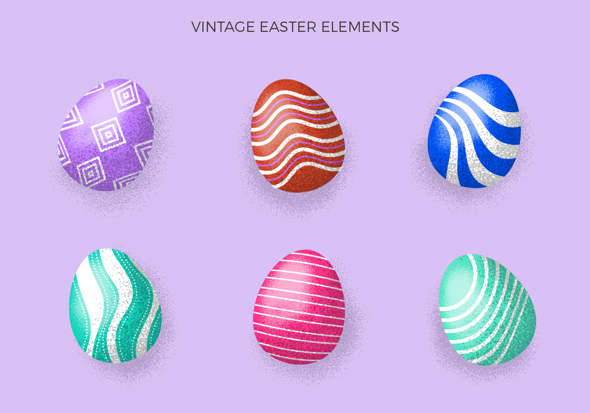 Vintage Easter Eggs Collection - Free Photoshop Brushes at Brusheezy!