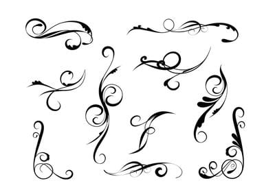 Free Swirly Floral Scrolls Brushes - Free Photoshop Brushes at Brusheezy!