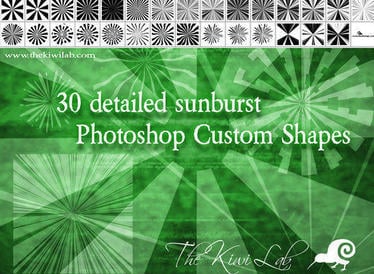 Sunburst Free Brushes - (286 Free Downloads)