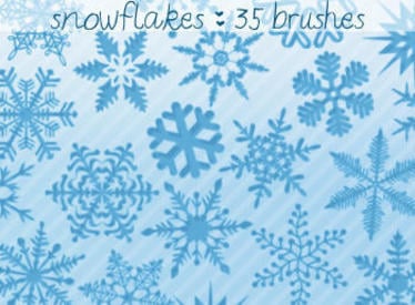 Snowflakes Brushes - Free Photoshop Brushes at Brusheezy!
