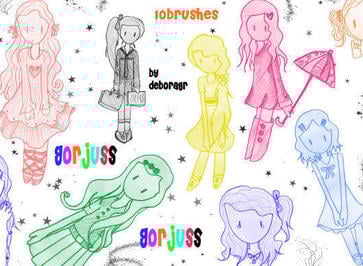 Cute Doodles Brushes - Free Photoshop Brushes at Brusheezy!