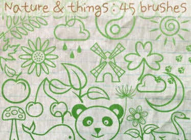 Cute Doodles Brushes - Free Photoshop Brushes at Brusheezy!