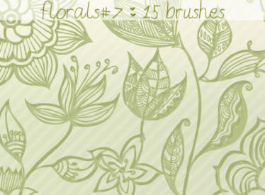 5 Free Floral Ornament Brushes
