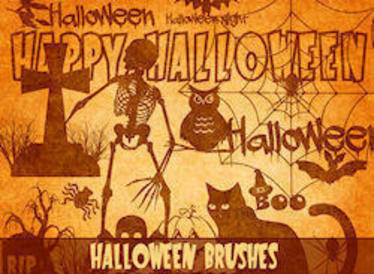 Halloween brush set - Free Photoshop Brushes at Brusheezy!