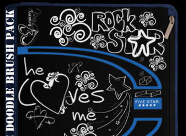 Love Doodles Brushes 3 - Free Photoshop Brushes at Brusheezy!