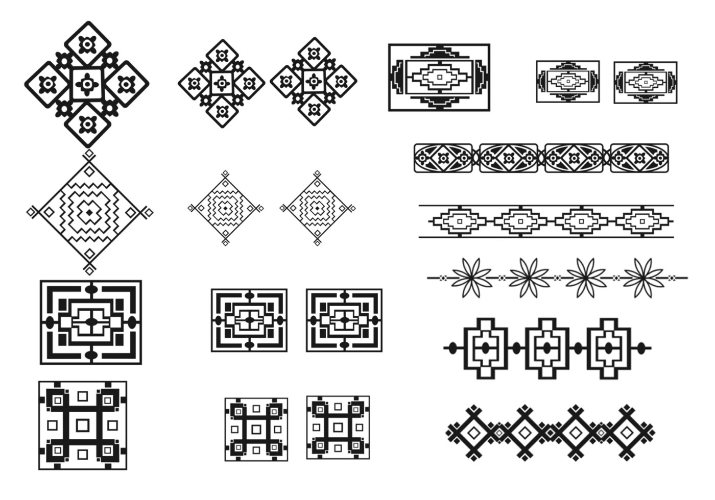 Southwestern Style Wallpaper Boarders Southwest Border Pattern Stock