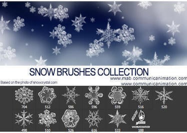 Snowflakes Brushes - Free Photoshop Brushes at Brusheezy!