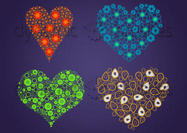 Spatter Hearts - Free Photoshop Brushes at Brusheezy!