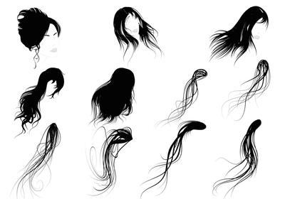 Hair Free Brushes - (48 Free Downloads)