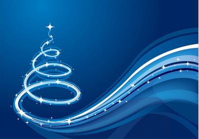 Blue Bokeh Christmas Tree PSD Background - Free Photoshop Brushes at ...