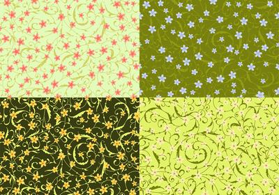Grandmas Flowers Photoshop Patterns - Free Photoshop Patterns at Brusheezy!